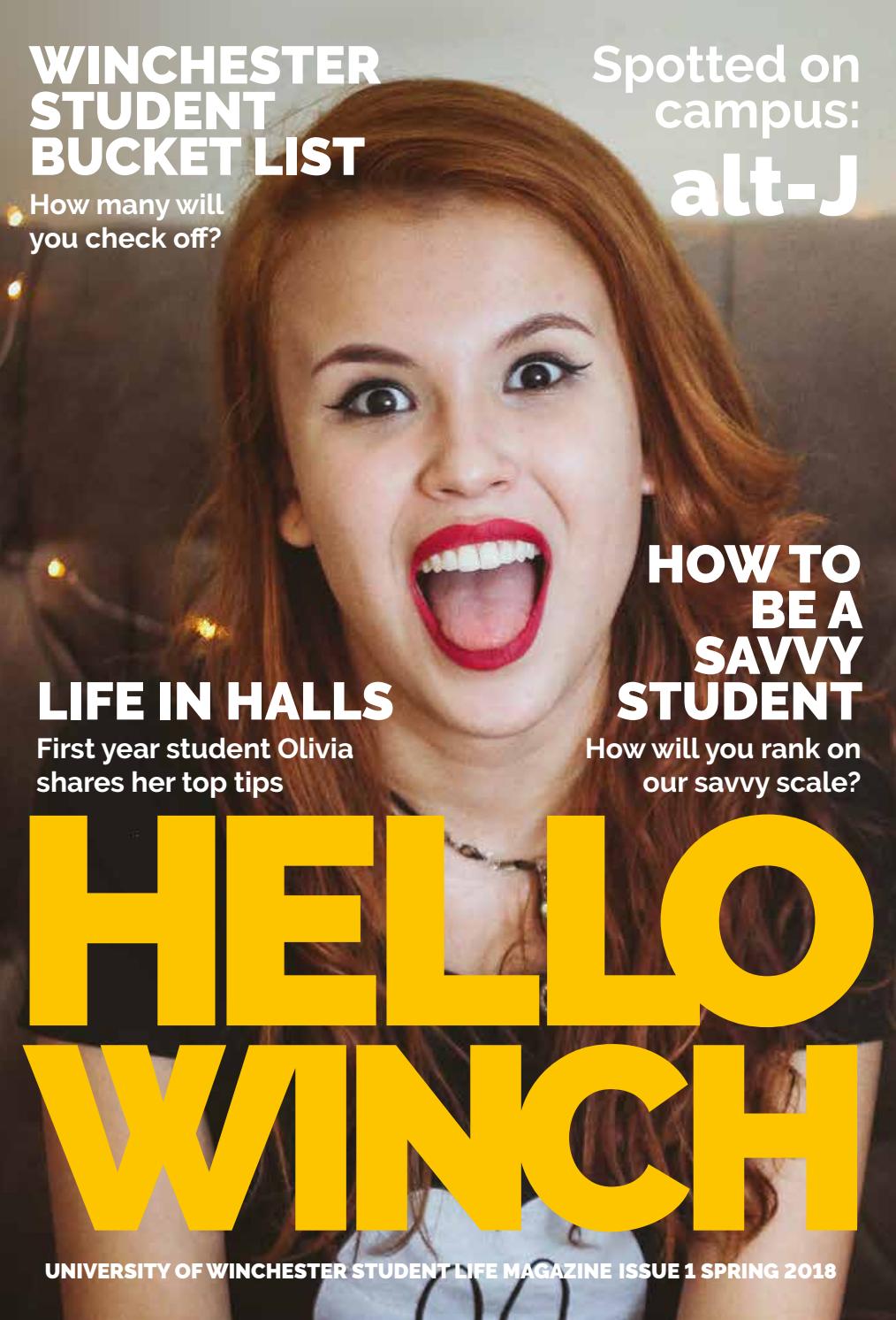 Hello Winch - Student Life Magazine by University of Winchester - Issuu