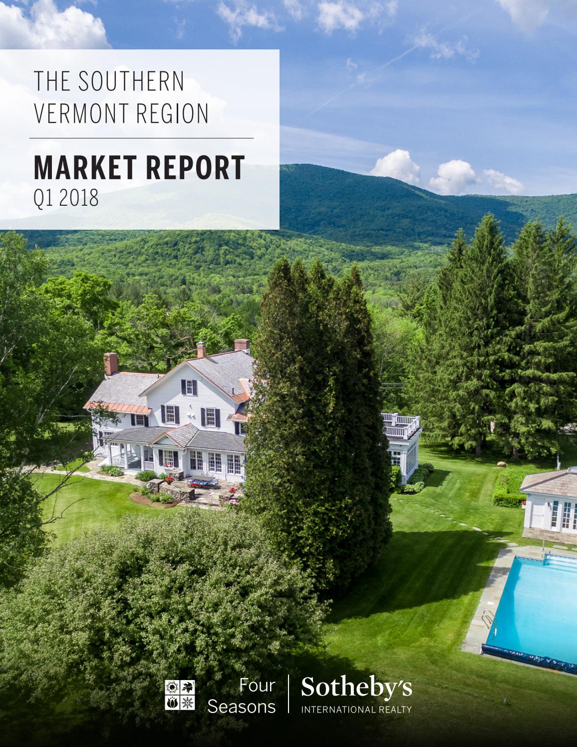Q1 2018 Market Report - Southern Vermont Region by Four Seasons Sotheby ...
