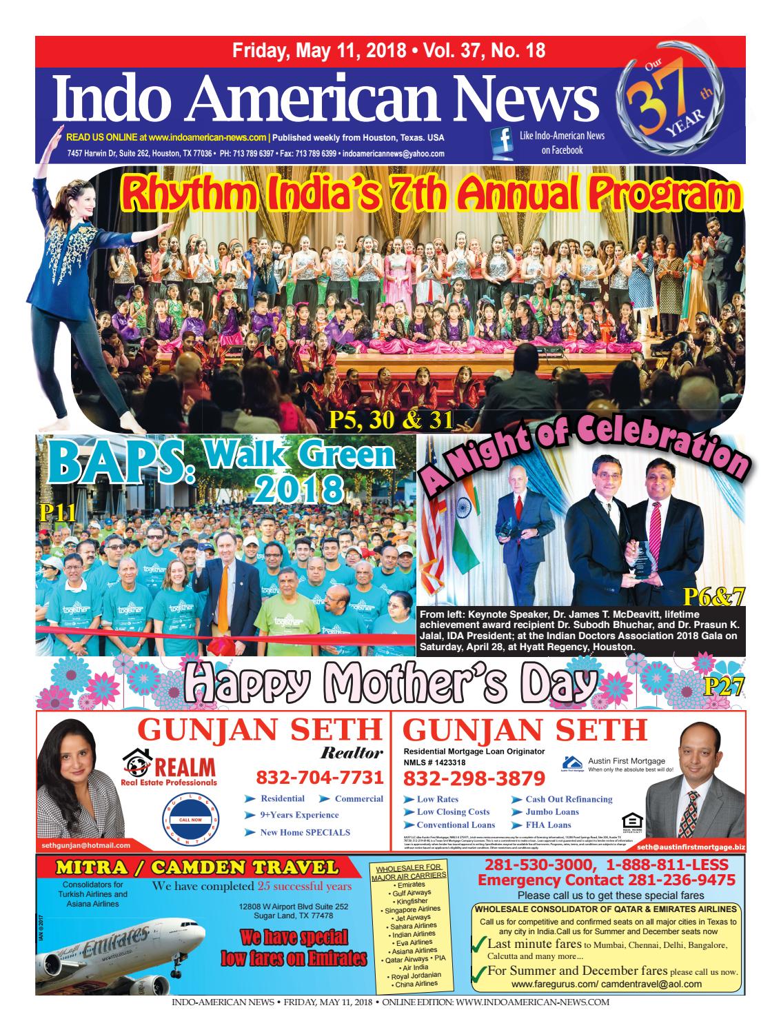 E-Newspaper05112018 by Indo American News - Issuu