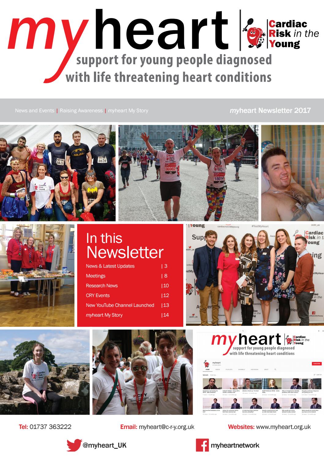 myheart Newsletter 2017 by Cardiac Risk in the Young - Issuu