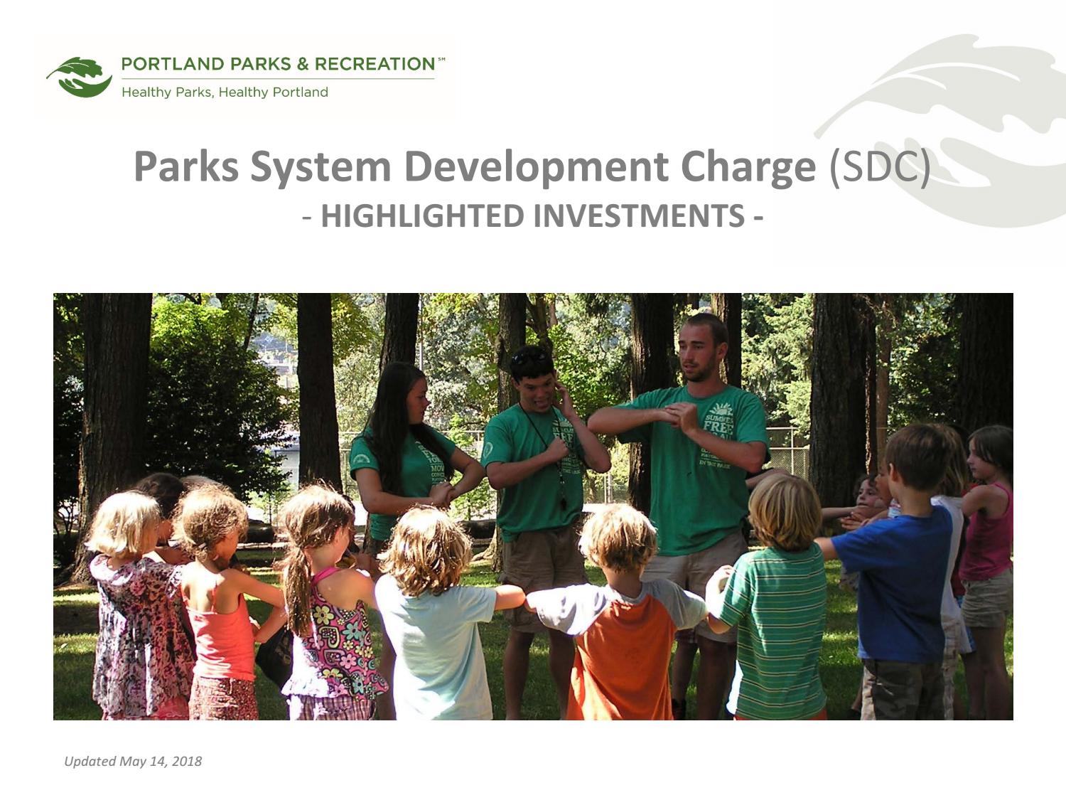Park System Development Charge - Highlighted Investments by Portland ...