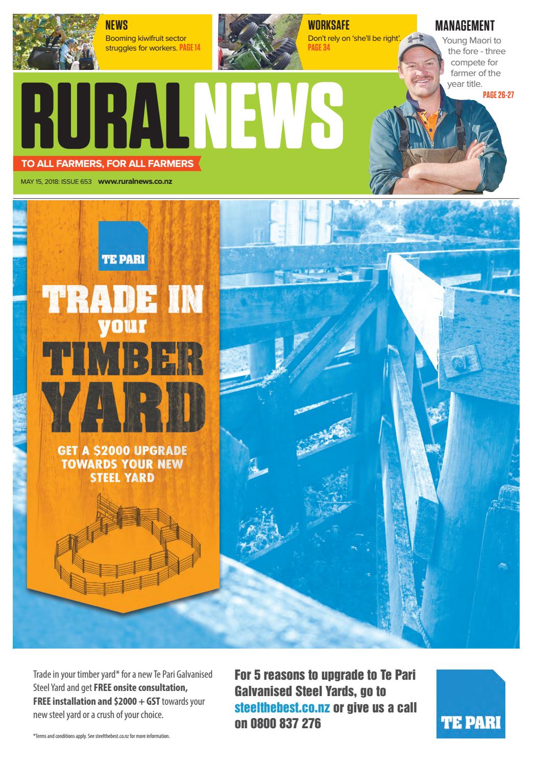 Rural News 15 May 2018 by Rural News Group - Issuu