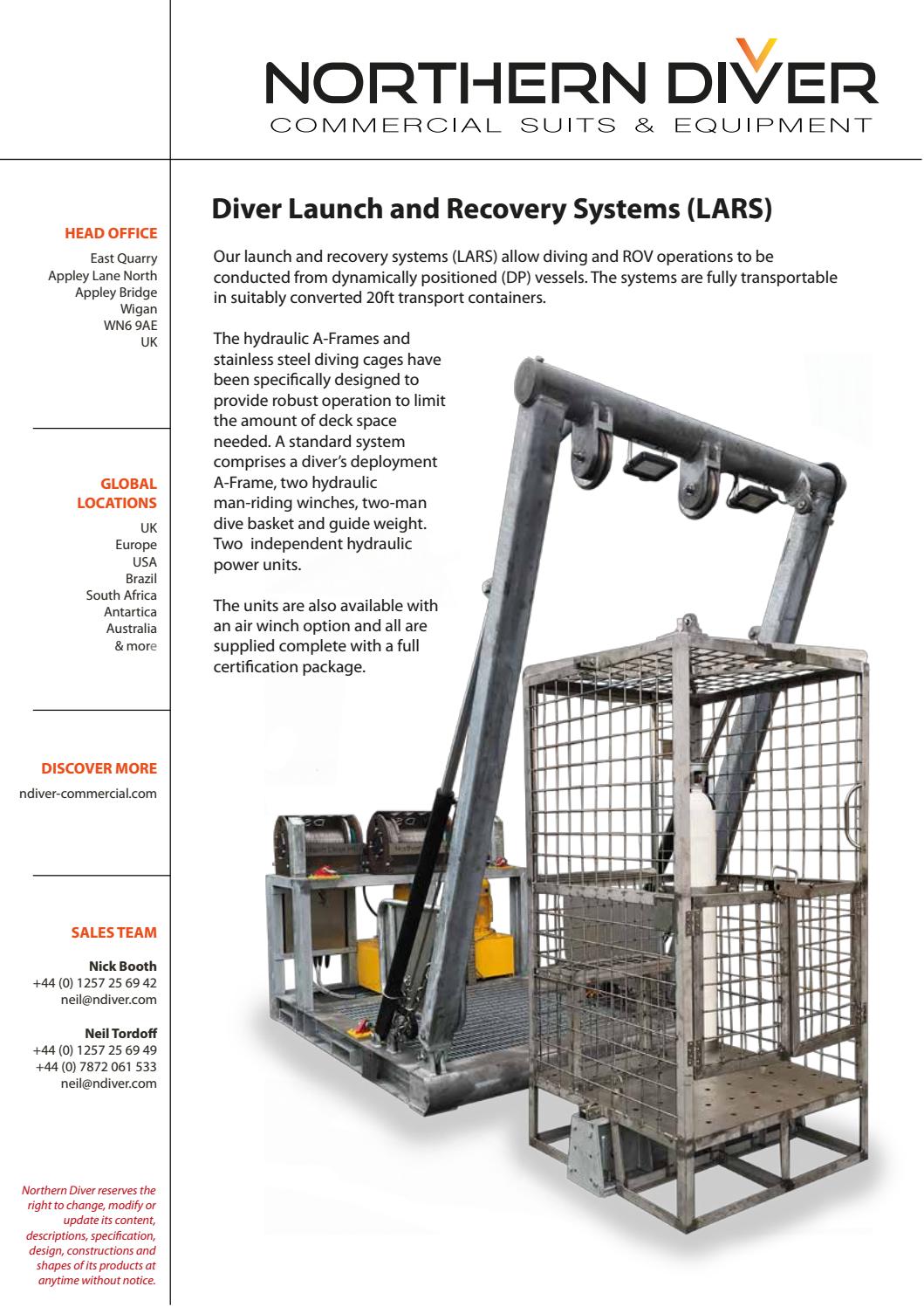 LARS - Diver Launch & Recovery Systems Datasheet by Northern Diver UK ...