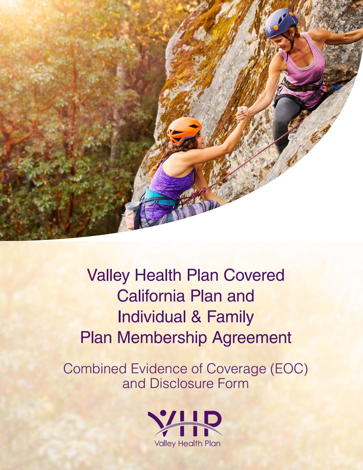Covered california ifp eoc final revised May 2018 by Valley Health Plan ...