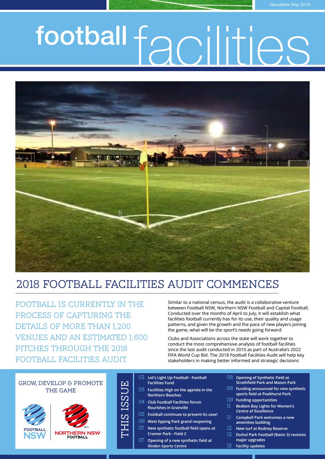 Facilities newsletter 6 May 2018 by Football NSW - Issuu