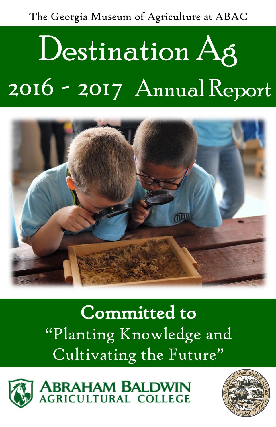 Destination Ag Annual Report 2016-2017 by Destination Ag - Issuu