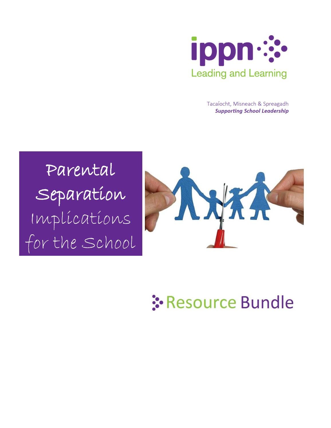 Parental Separation: Implication for the School by Irish Primary ...
