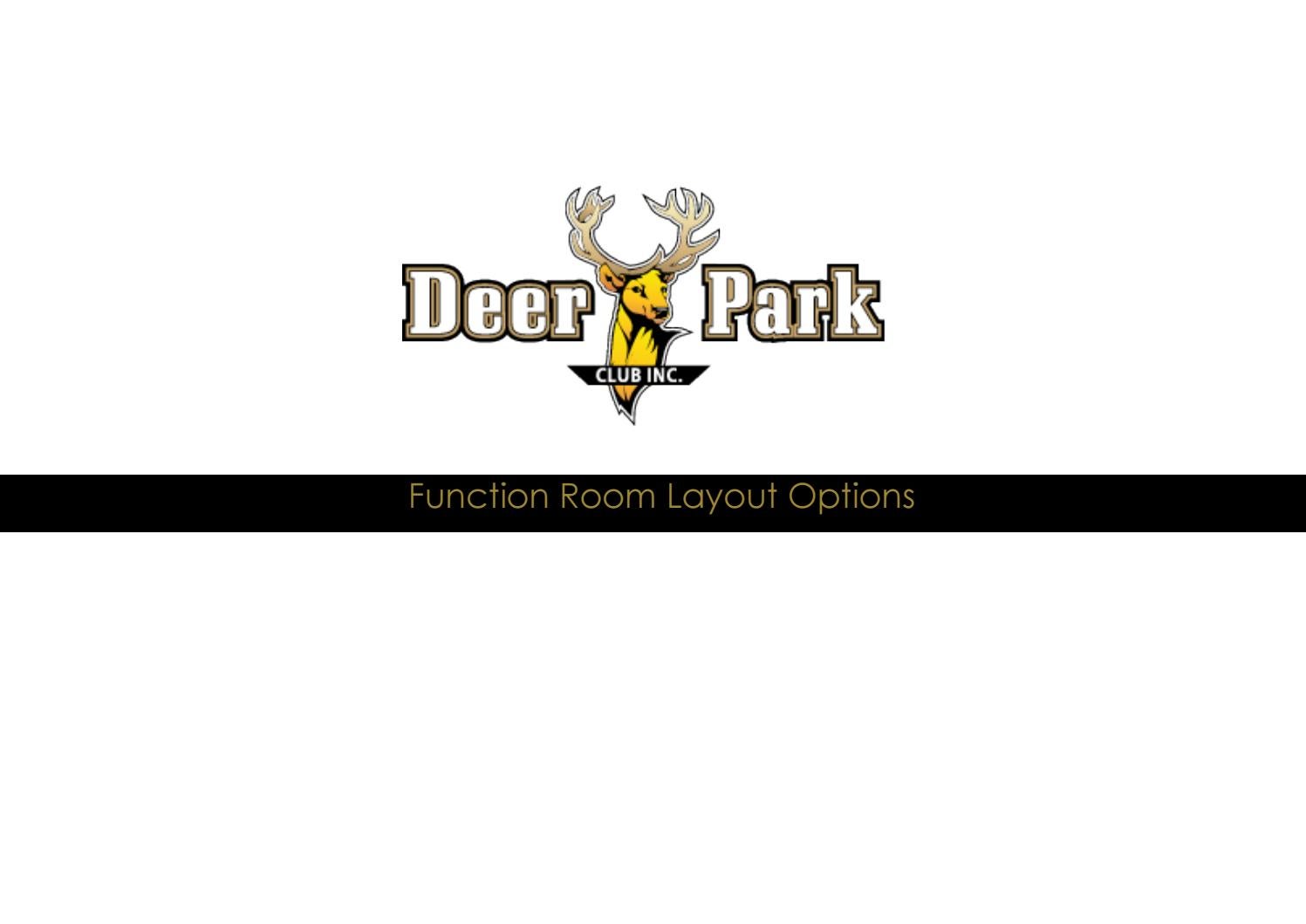 Function room layout options deer park club by WebsiteWise - Issuu