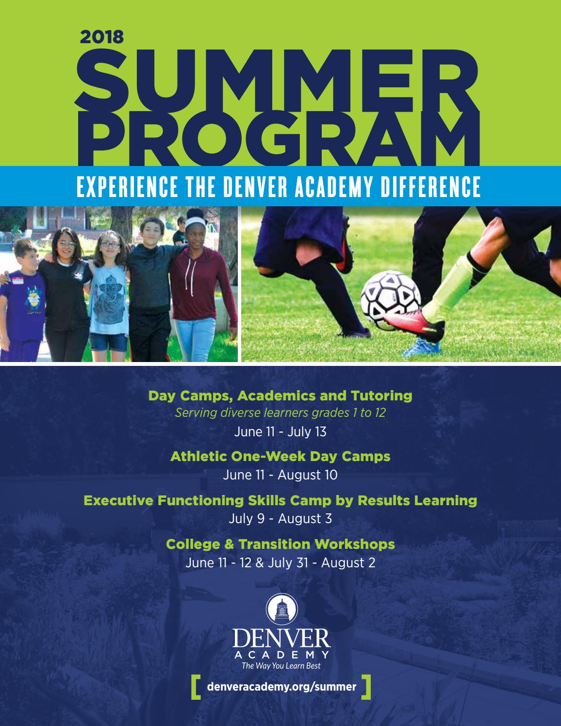 Summer Program Brochure 2018 by Denver Academy - Issuu