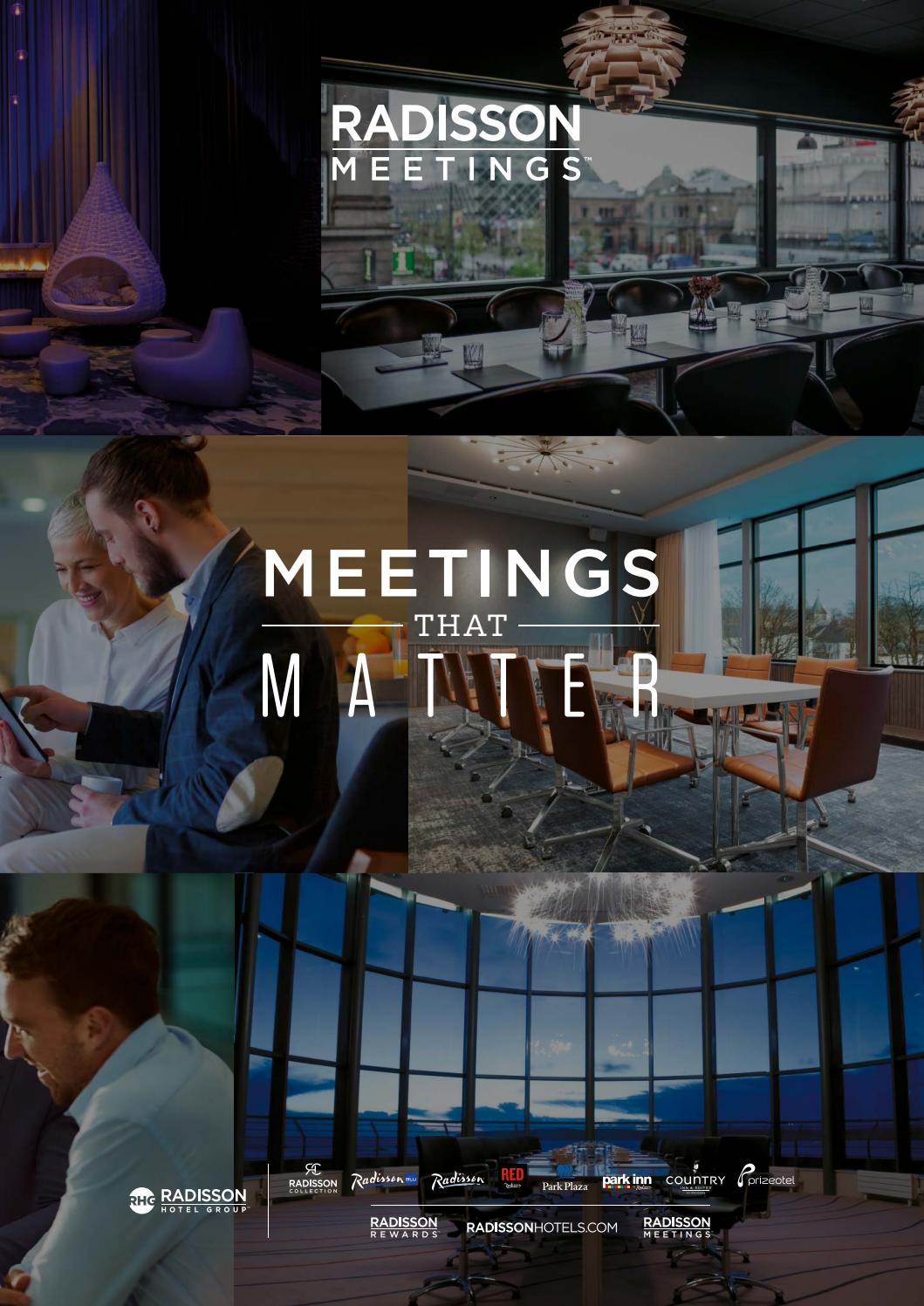 Radisson Meetings - Meeting That Matter by Creative Service Desk - Issuu