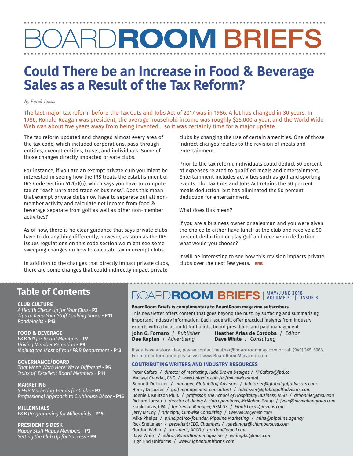 BoardRoom Briefs May/June 2018 by BoardRoom magazine - Issuu