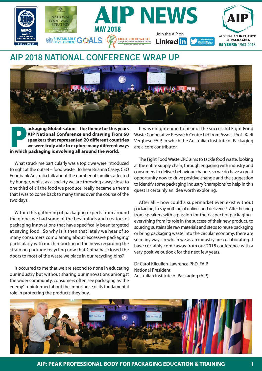 AIP May 2018 eNewsletter | Special Conference Edition by Australian ...