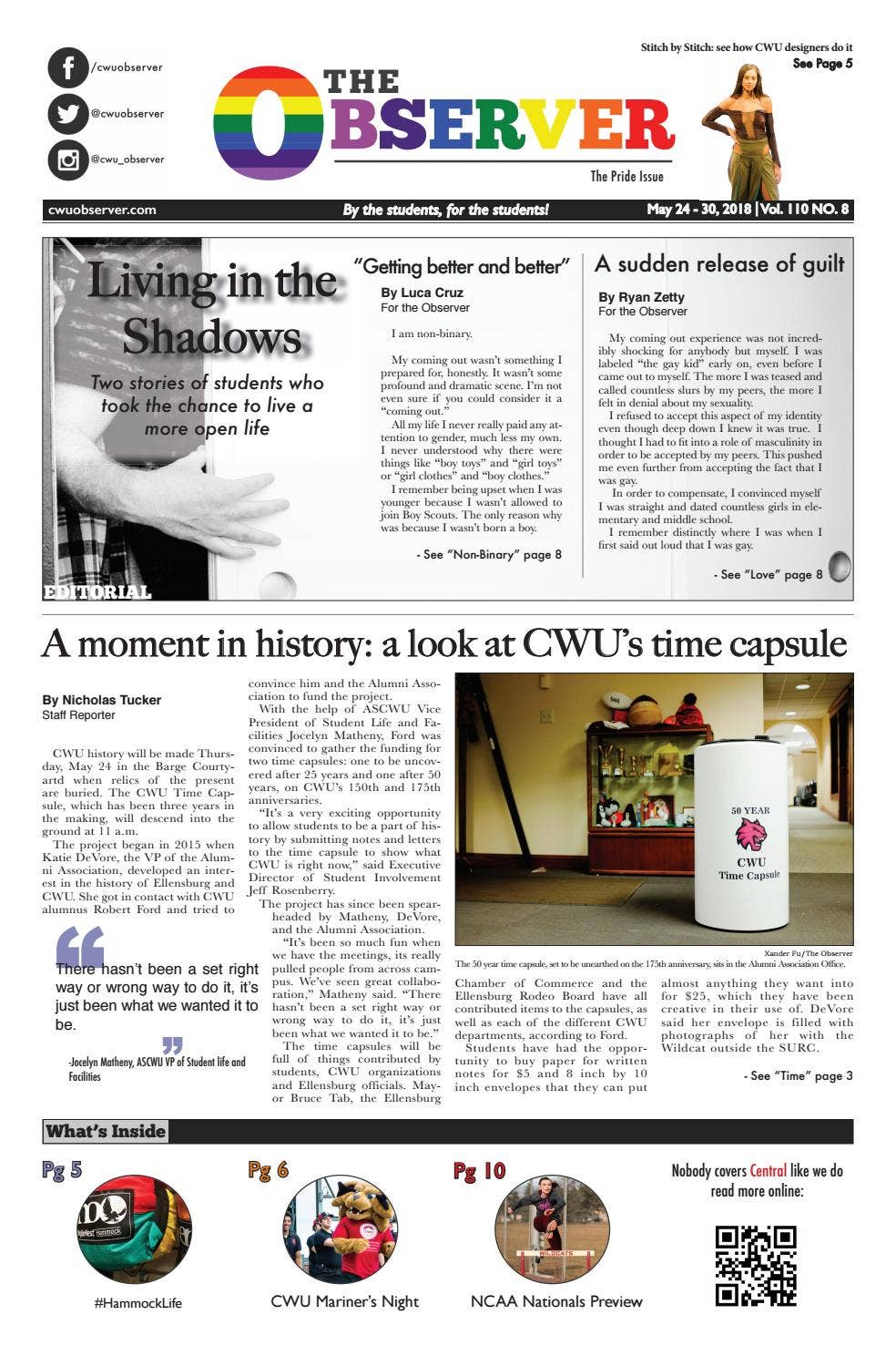 CWU Observer, Issue 8 Spring 2018 by CWU Observer - Issuu