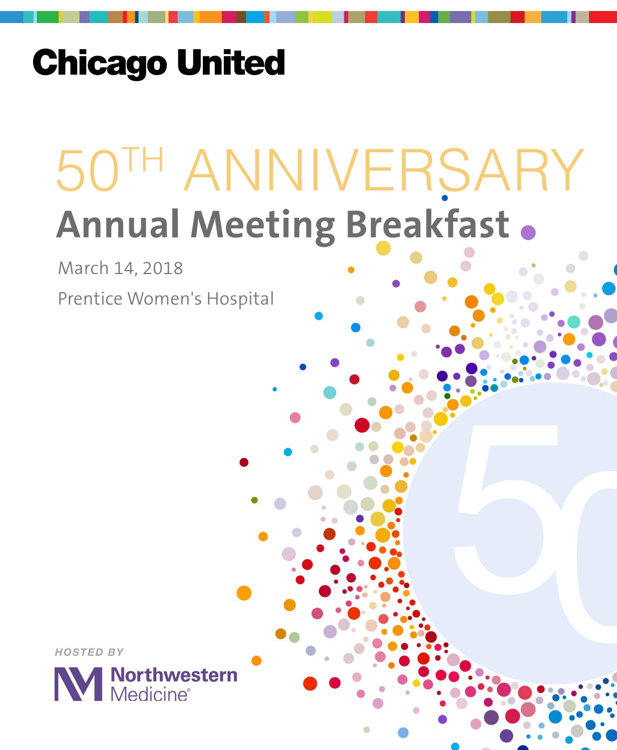 2018 Annual Meeting Program Book by Chicago United - Issuu