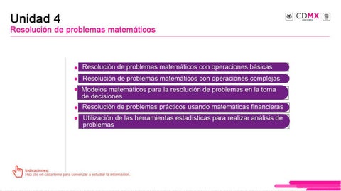 Unidad 4 resolucion de problemas matematicos by PDLM - Issuu