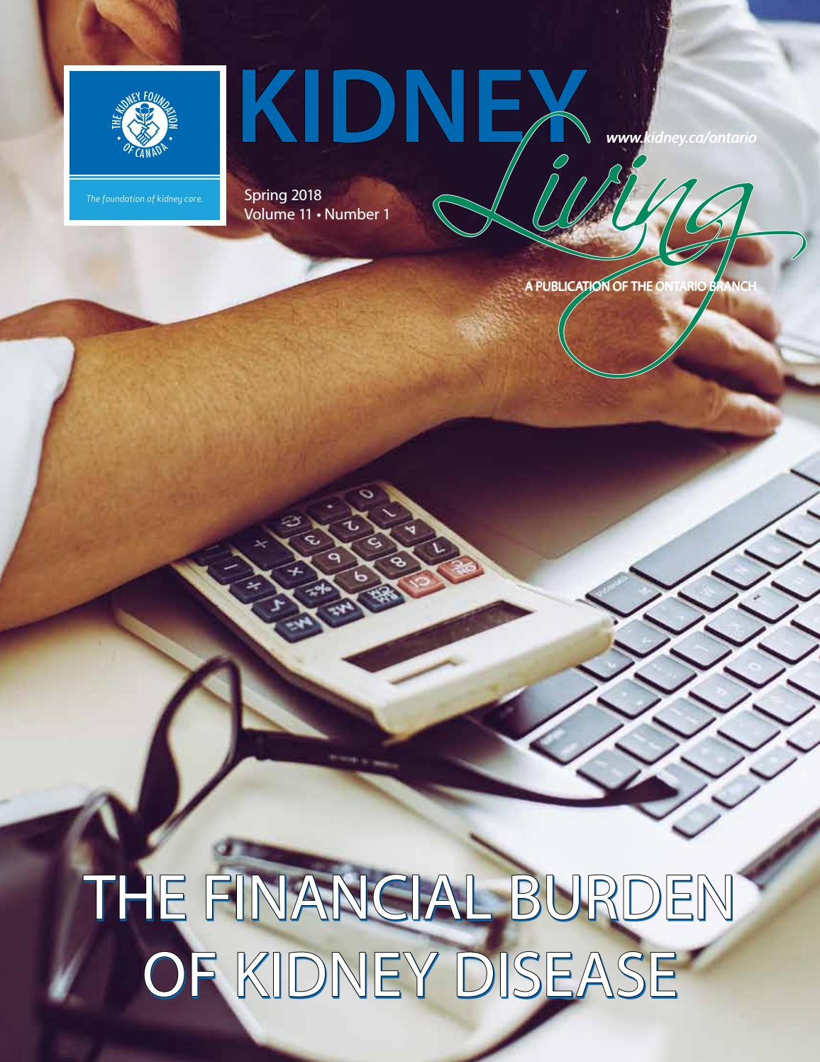 Kidney Living Spring 2018 by The Kidney Foundation | La Fondation du ...
