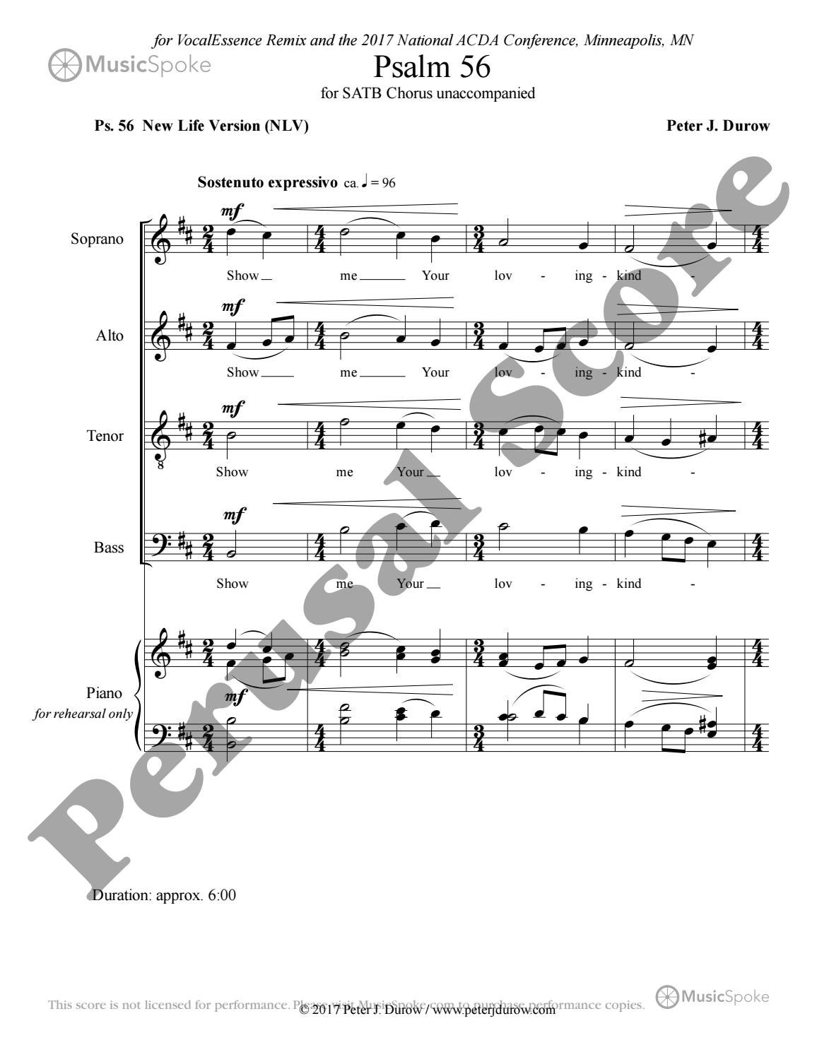 Psalm 56 | Peter J. Durow | MusicSpoke by MusicSpoke - Issuu