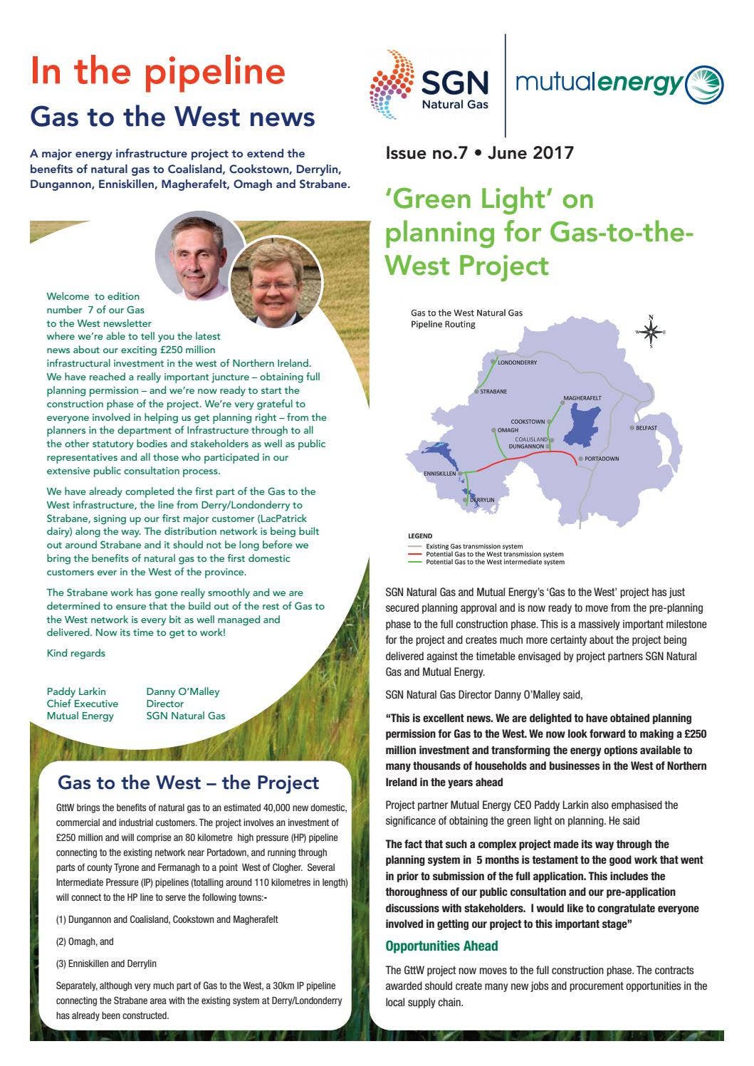 SGN Natural Gas - In the Pipeline - Gas to the West - Edition 7 - June ...