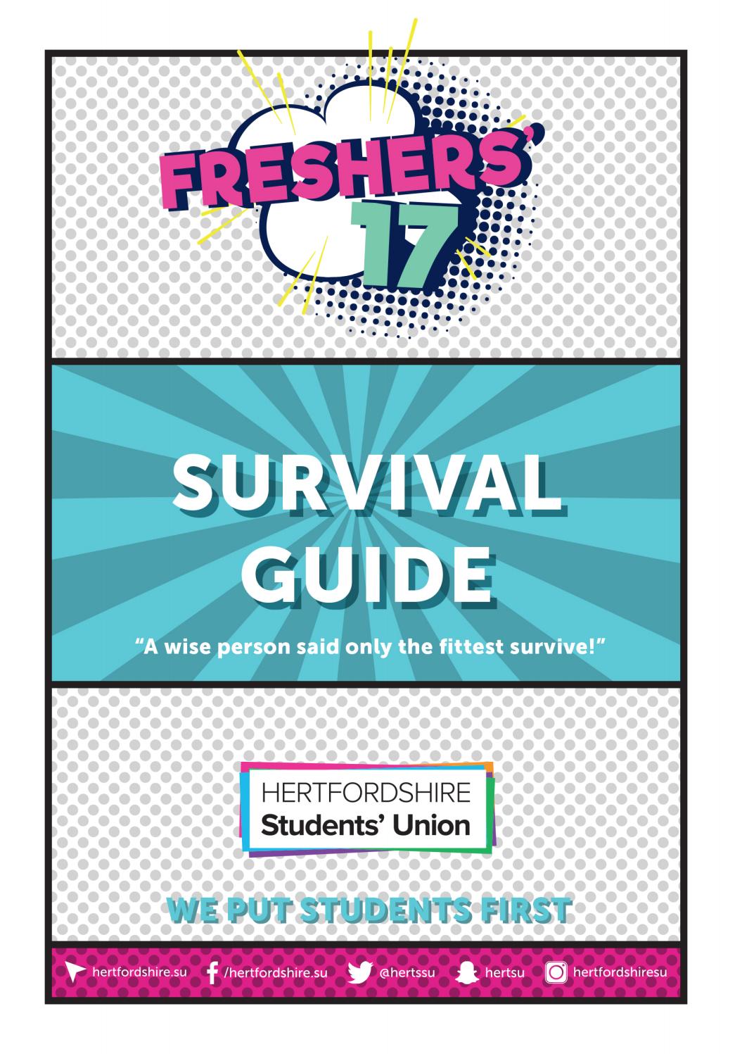 Freshers' Survival Guide 2017 by Hertfordshire Students' Union - Issuu
