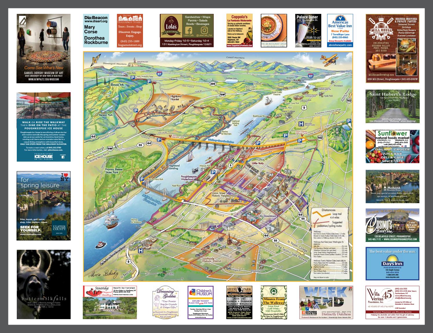 Walkway Over The Hudson Spring 2018 Vicinity Map & Guide by Chronogram ...