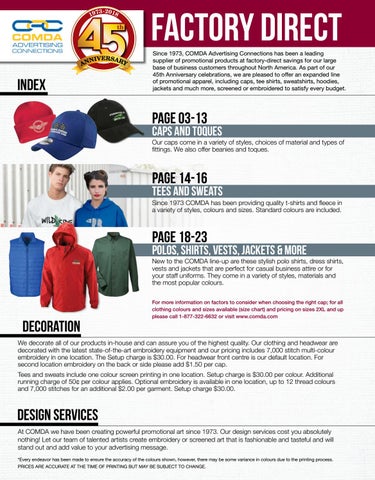 COMDA Apparel 2018 - Canada by COMDA Advertising Connections - Issuu
