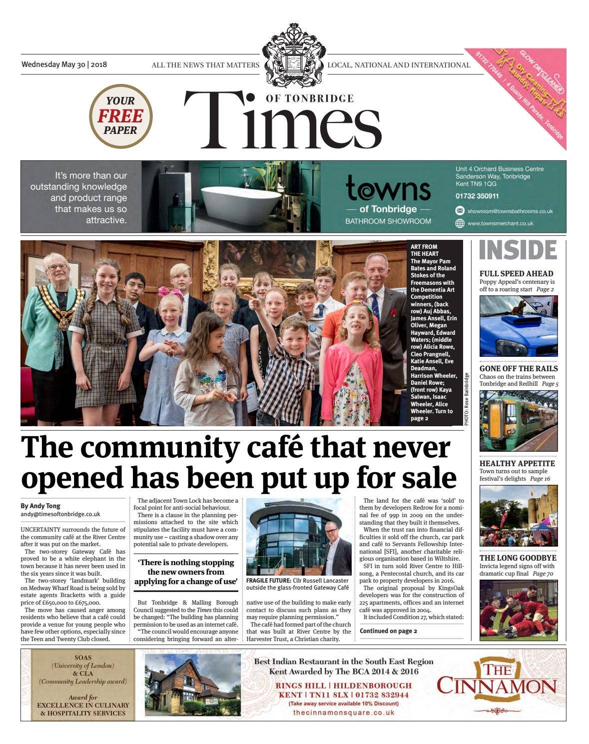 Times of Tonbridge 30th May 2018 by One Media - Issuu