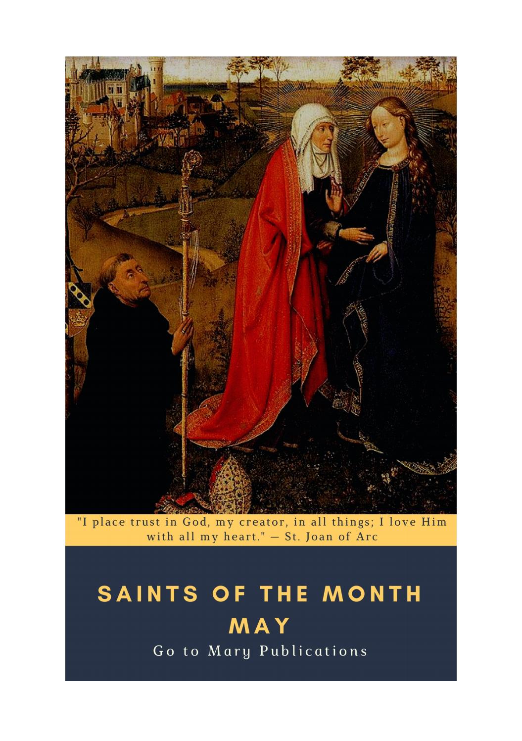 Saints of the Month: May by Go to Mary - Issuu
