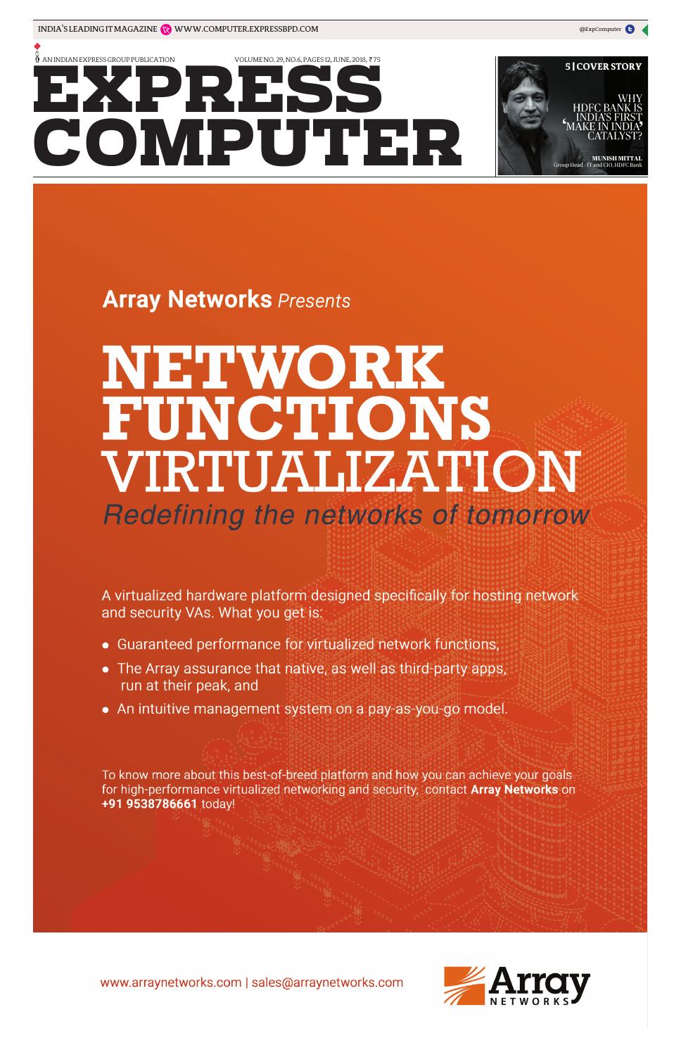 Express Computer (Vol.29, No.6) June, 2018 by Indian Express - Issuu