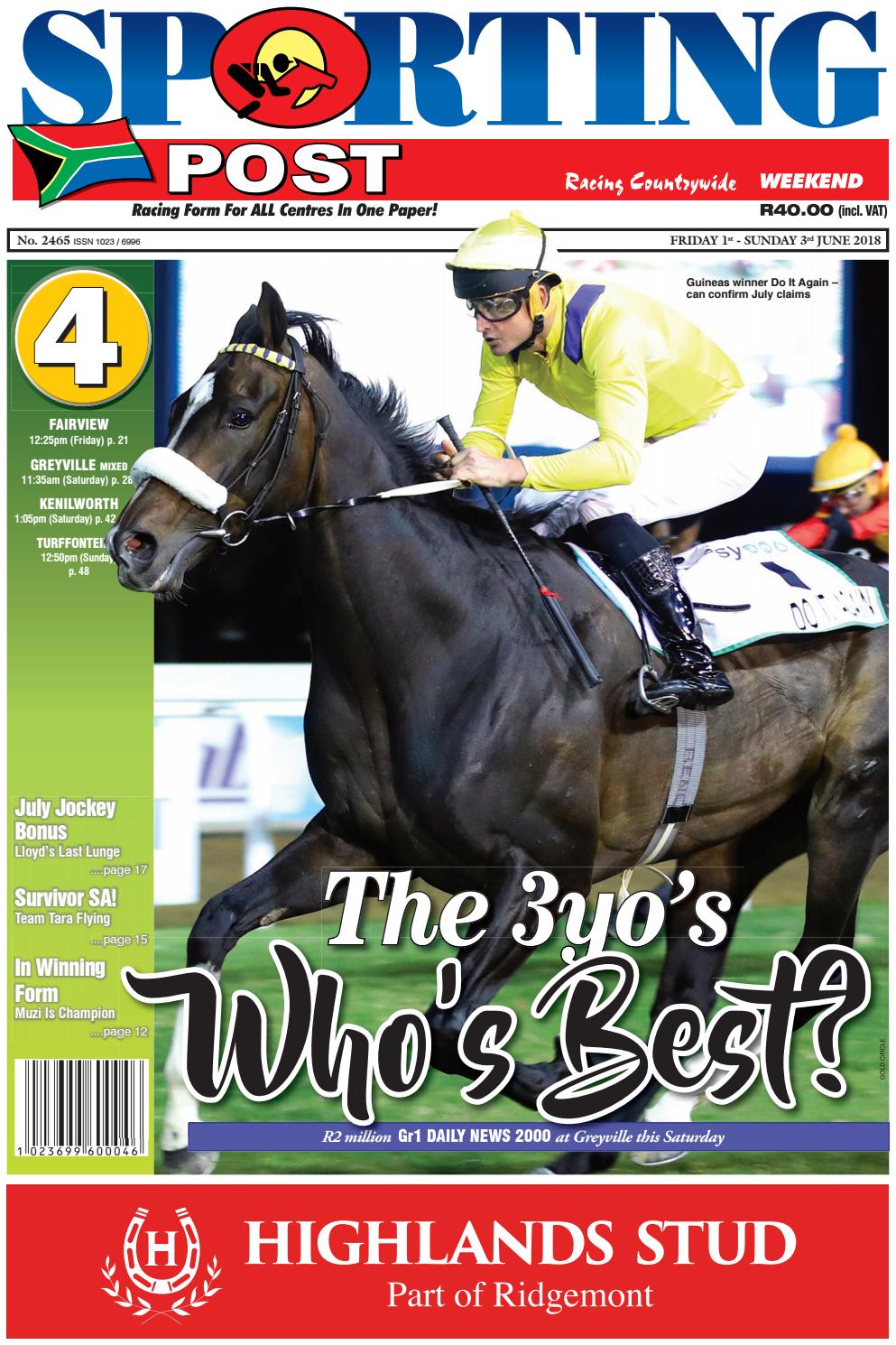 1-3 June #2465 Sporting Post by Sporting Post - Issuu