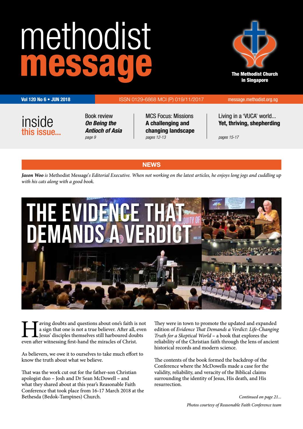 Methodist Message: June 2018 by Methodist Message - Issuu