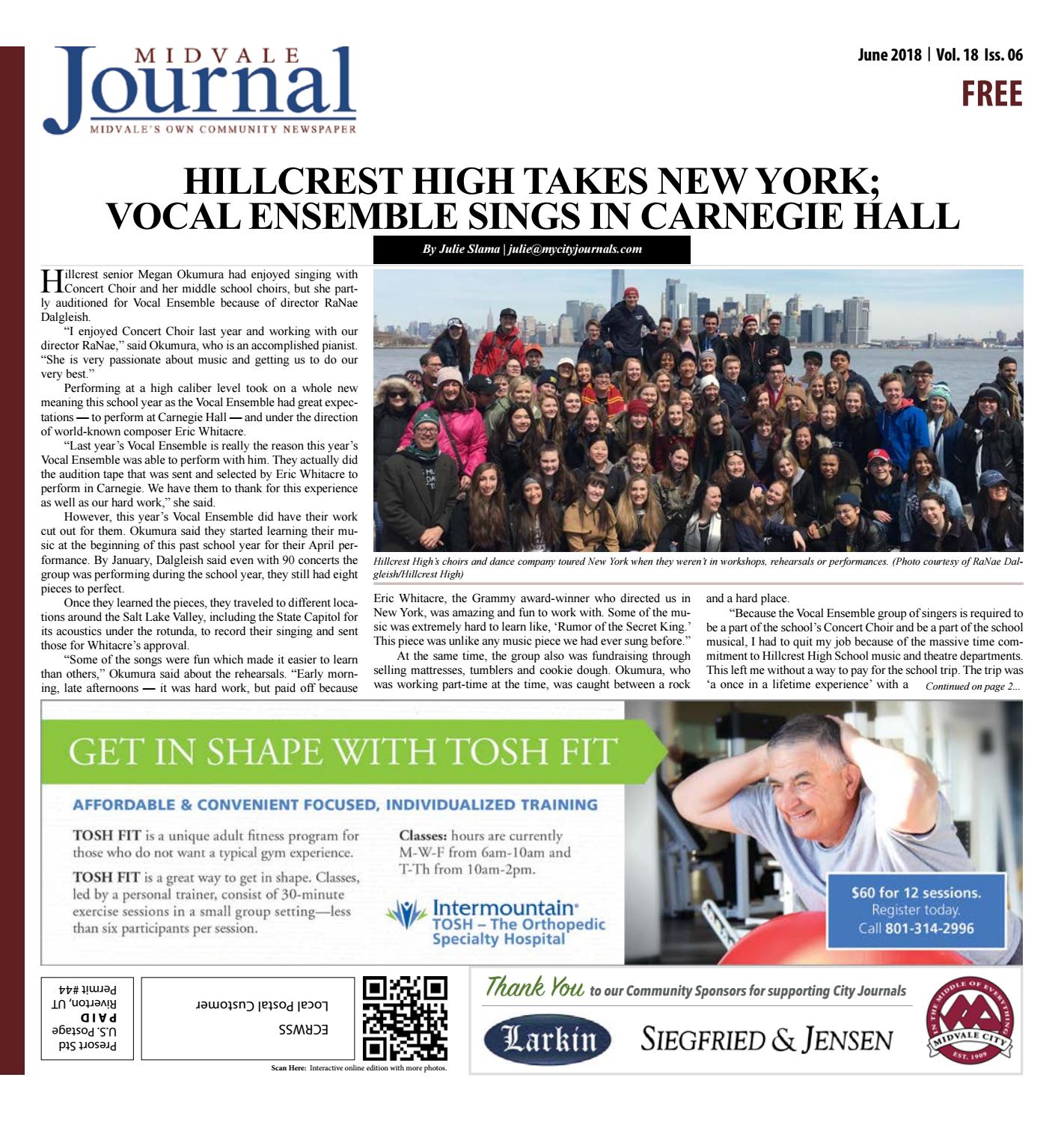 Midvale City Journal June 2018 by The City Journals - Issuu