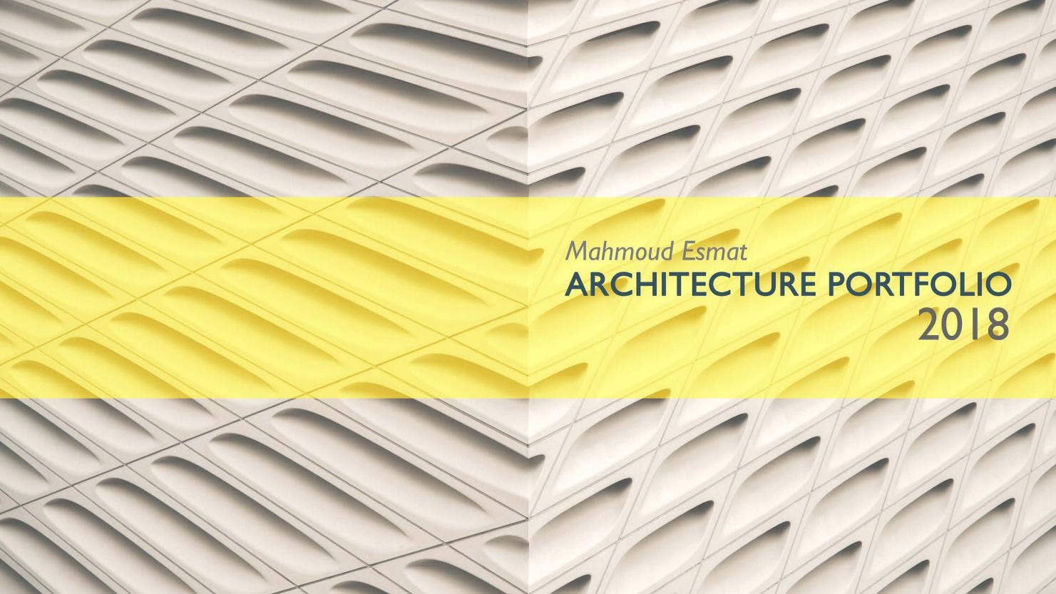 Mahmoud Esmat's Architecture Portfolio 2018 by Mahmoud Esmat - Issuu