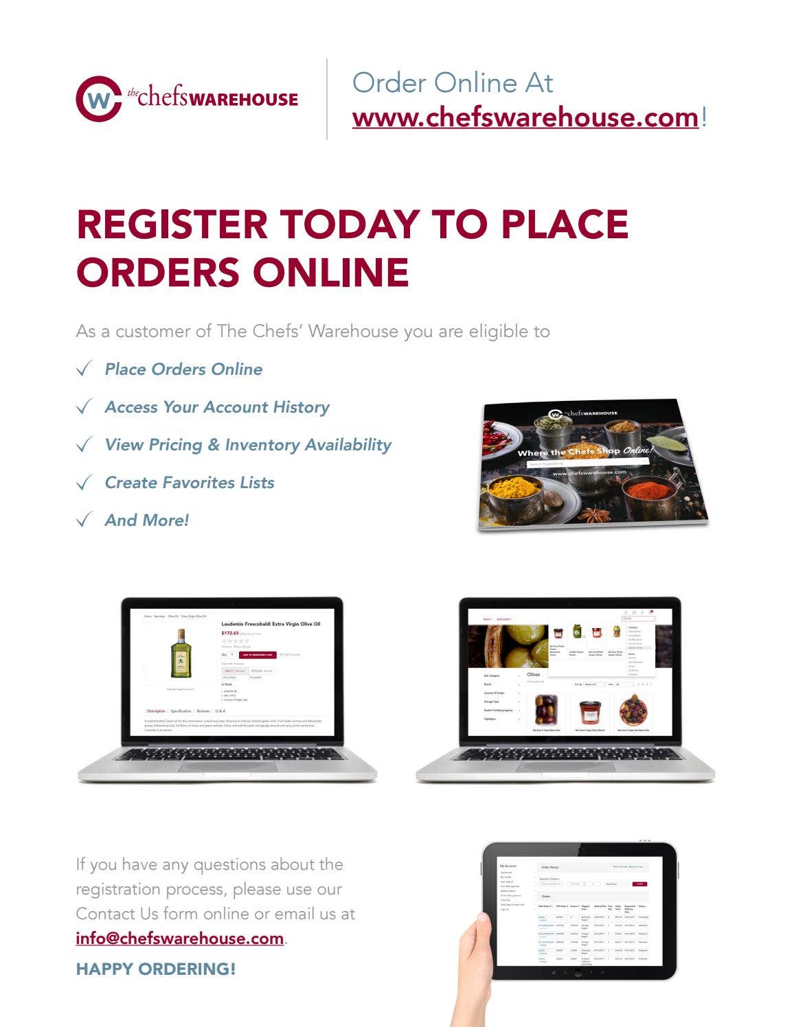 The Chefs' Warehouse Online Ordering by The Chefs' Warehouse - Issuu