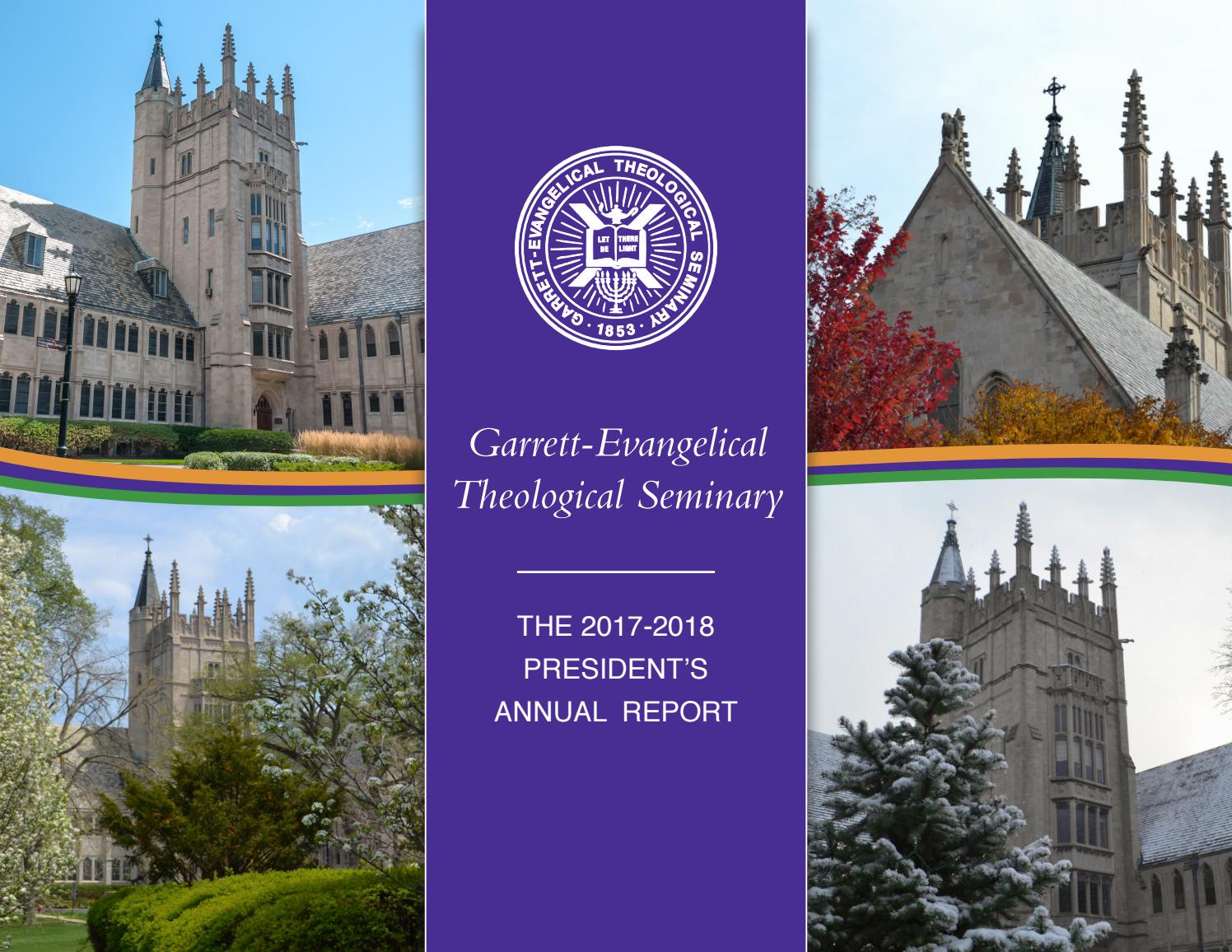 2017-2018 President's Annual Report by Garrett-Evangelical Theological ...