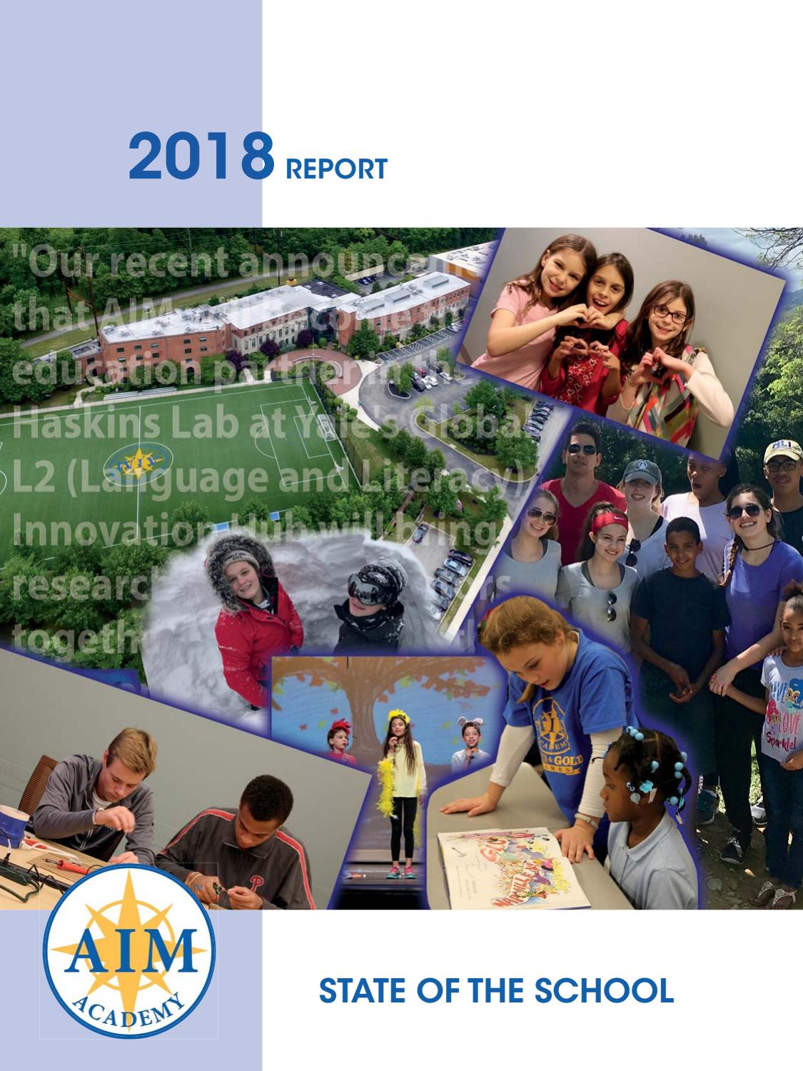 AIM Academy State of School 2018 by AIM Academy and AIM Institute for ...