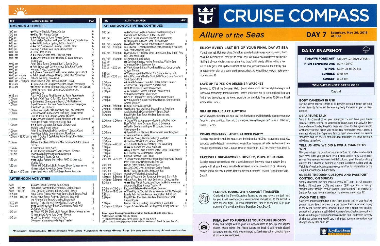Allure of the Seas 7-night Western Caribbean Cruise Compass - May 20 ...