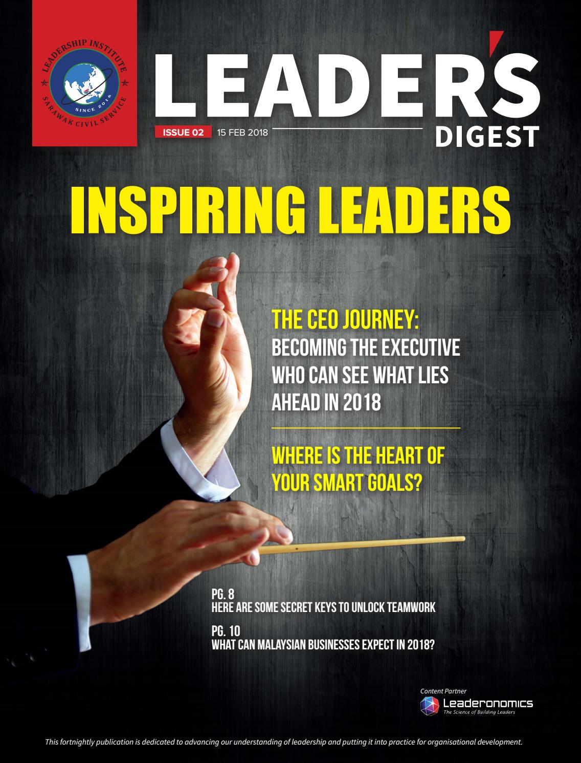 Leader's Digest #02 - 15 Feb 2018 by Leadership Institute - Issuu