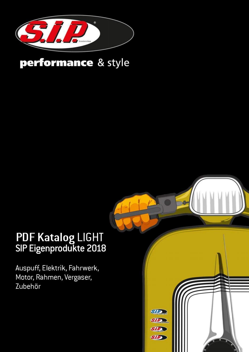 PDF Katalog Light SIP Eigenprodukte 2018 by SIP Scootershop GmbH - Issuu