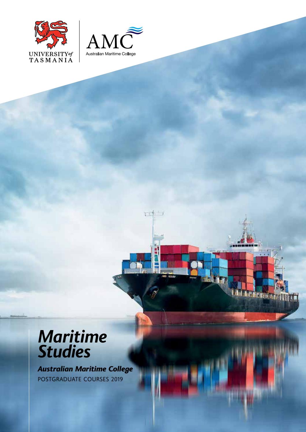2019 AMC Postgraduate Guide by Australian Maritime College - Issuu