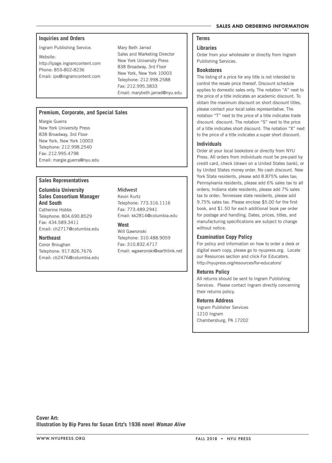 Fall 2018 NYU Press catalog by NYU Press - Issuu