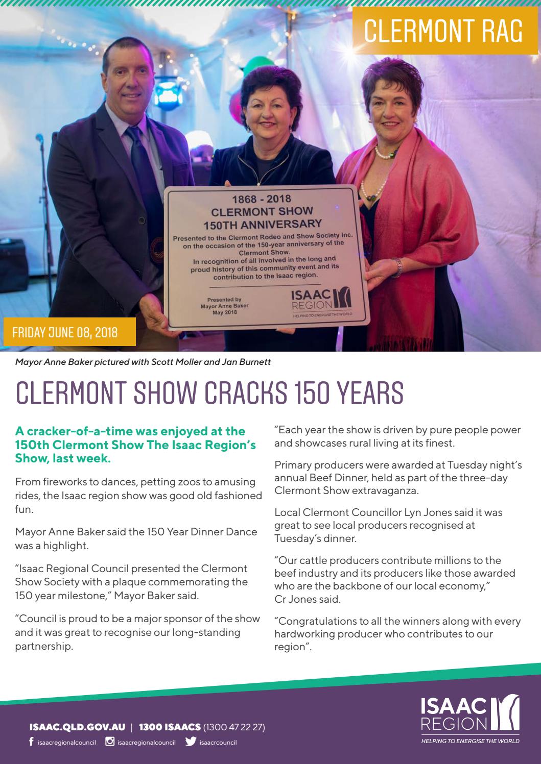 Clermont Rag 08 June 2018 by Isaac Regional Council - Issuu