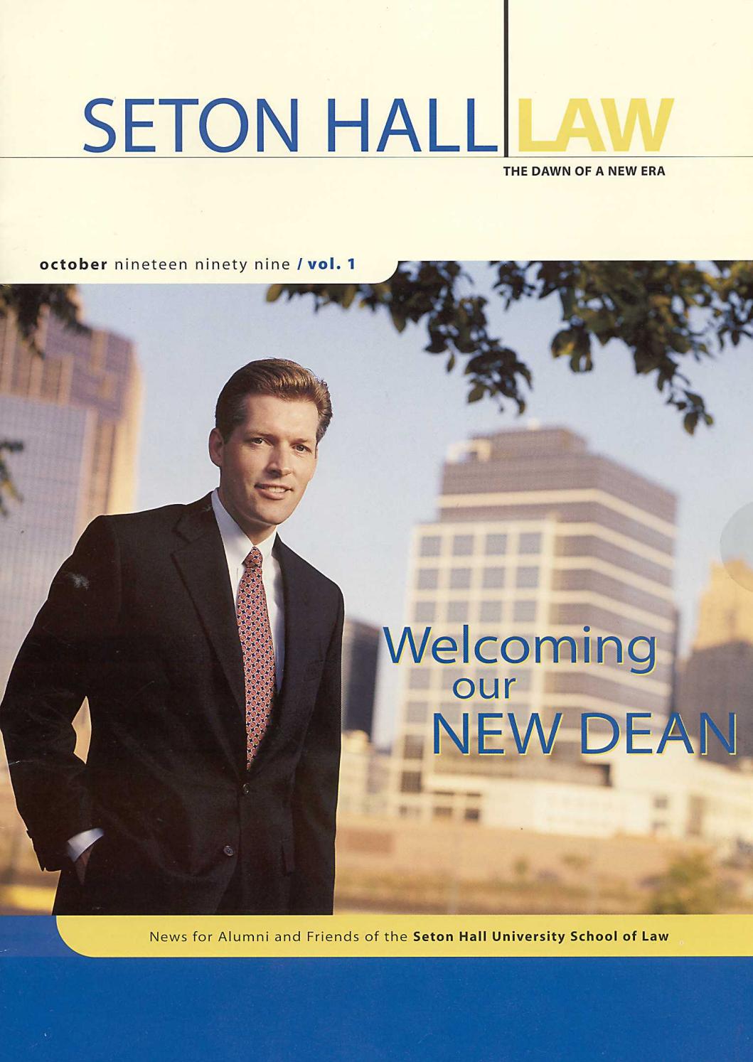 Seton Hall Law School Fall 1999 Magazine by Seton Hall University ...