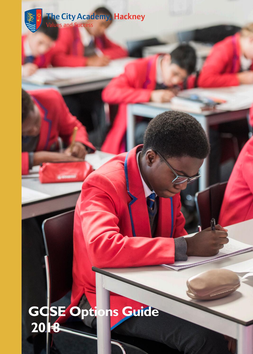 GCSE Options Guide 2018 by The City Academy, Hackney - Issuu