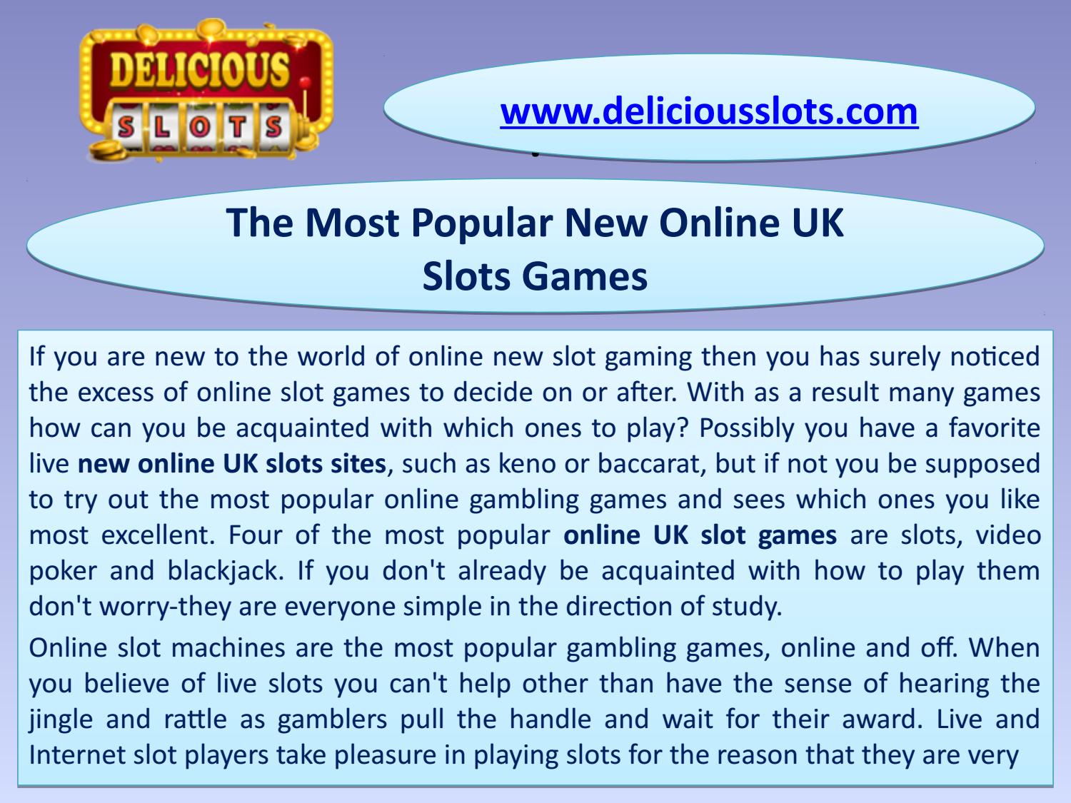 The Most Popular New Online UK Slots Games by Summay Sanga - Issuu