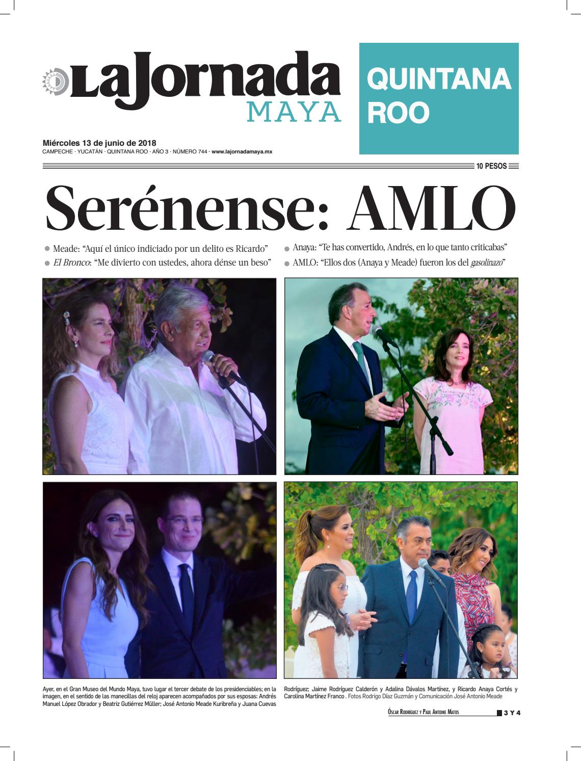 La jornada maya · miércoles 13 de junio de 2018 by La Jornada Maya - Issuu