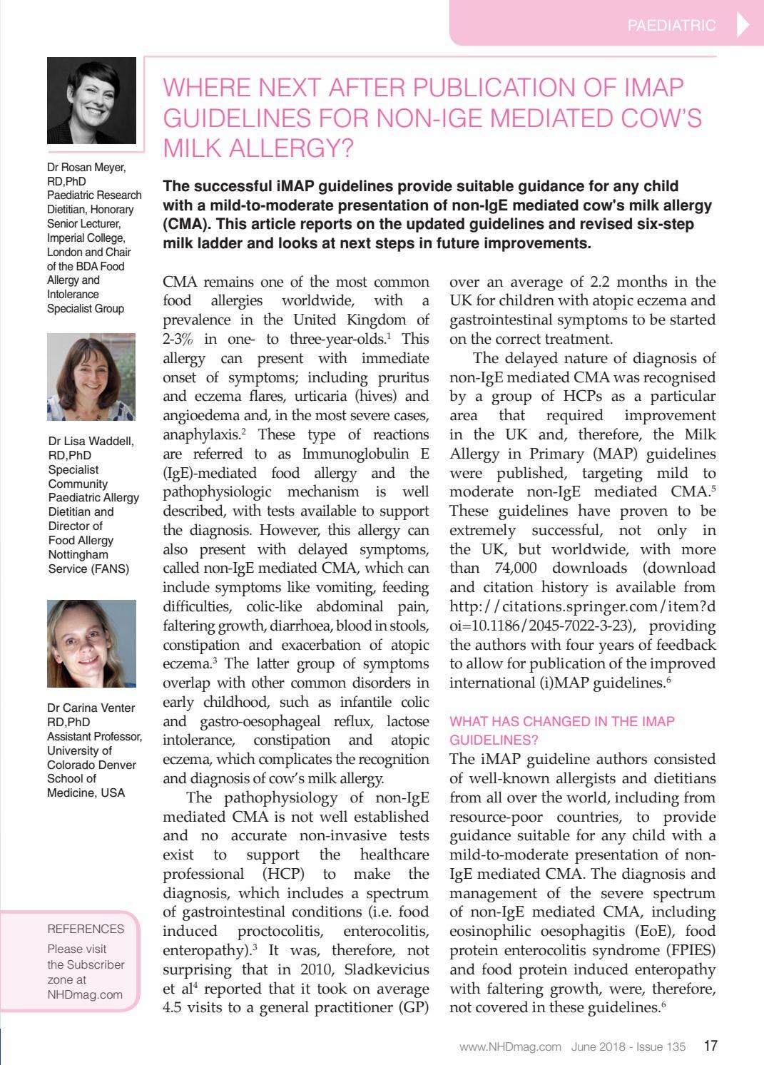 Issue 135 imap guidelines where now by NH Publishing Ltd - Issuu