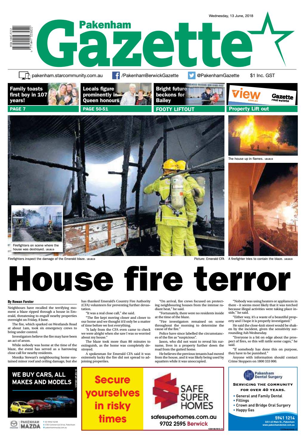 Pakenham Gazette - 13th June 2018 by Star News Group - Issuu