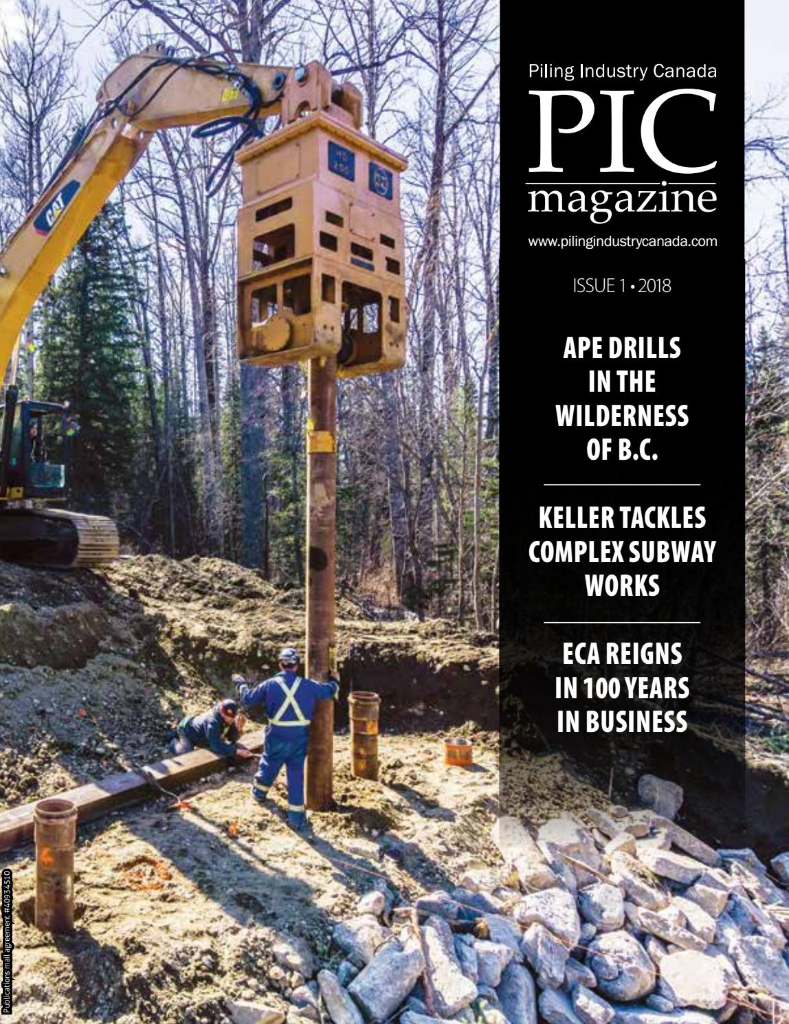 Piling Industry Canada Issue 1 2018 by DEL Communications Inc. - Issuu