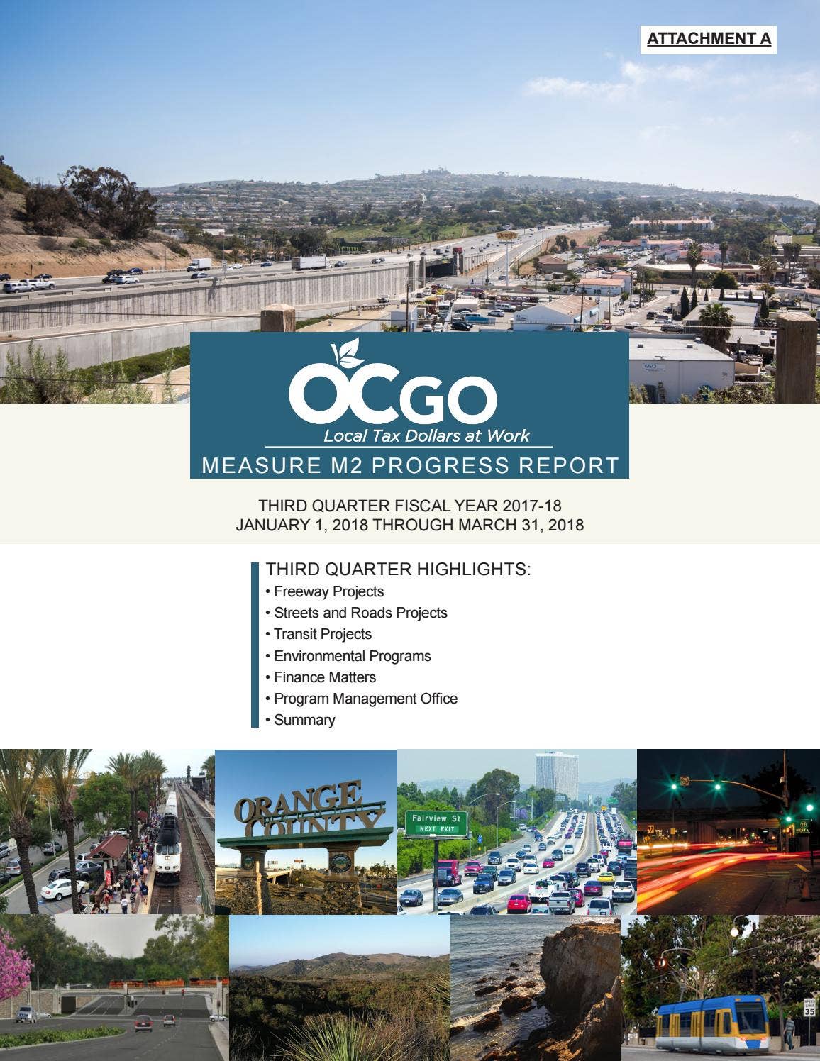 OCTA Measure M2 Quarterly Progress Report FY17-18 Q3 (for January to ...