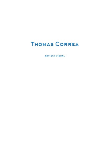Thomas Correa - Fotografía by Thomas Correa - Issuu